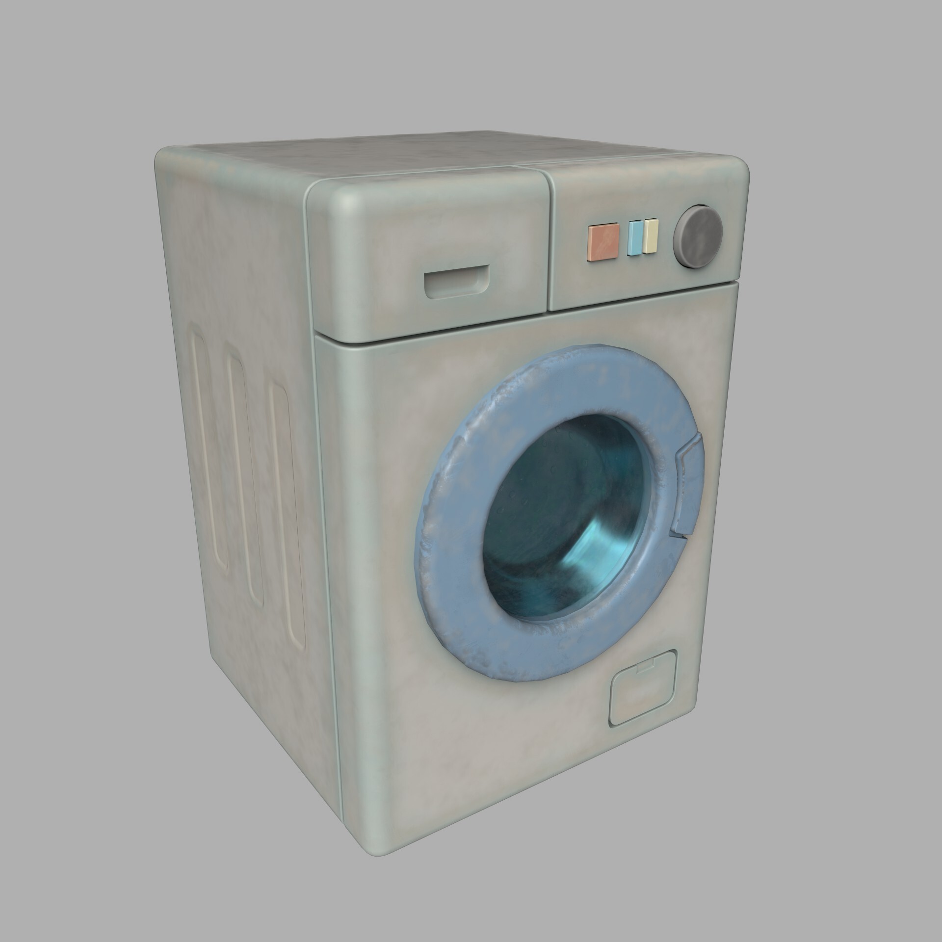 ArtStation - Stylized Cartoony Washing Machine