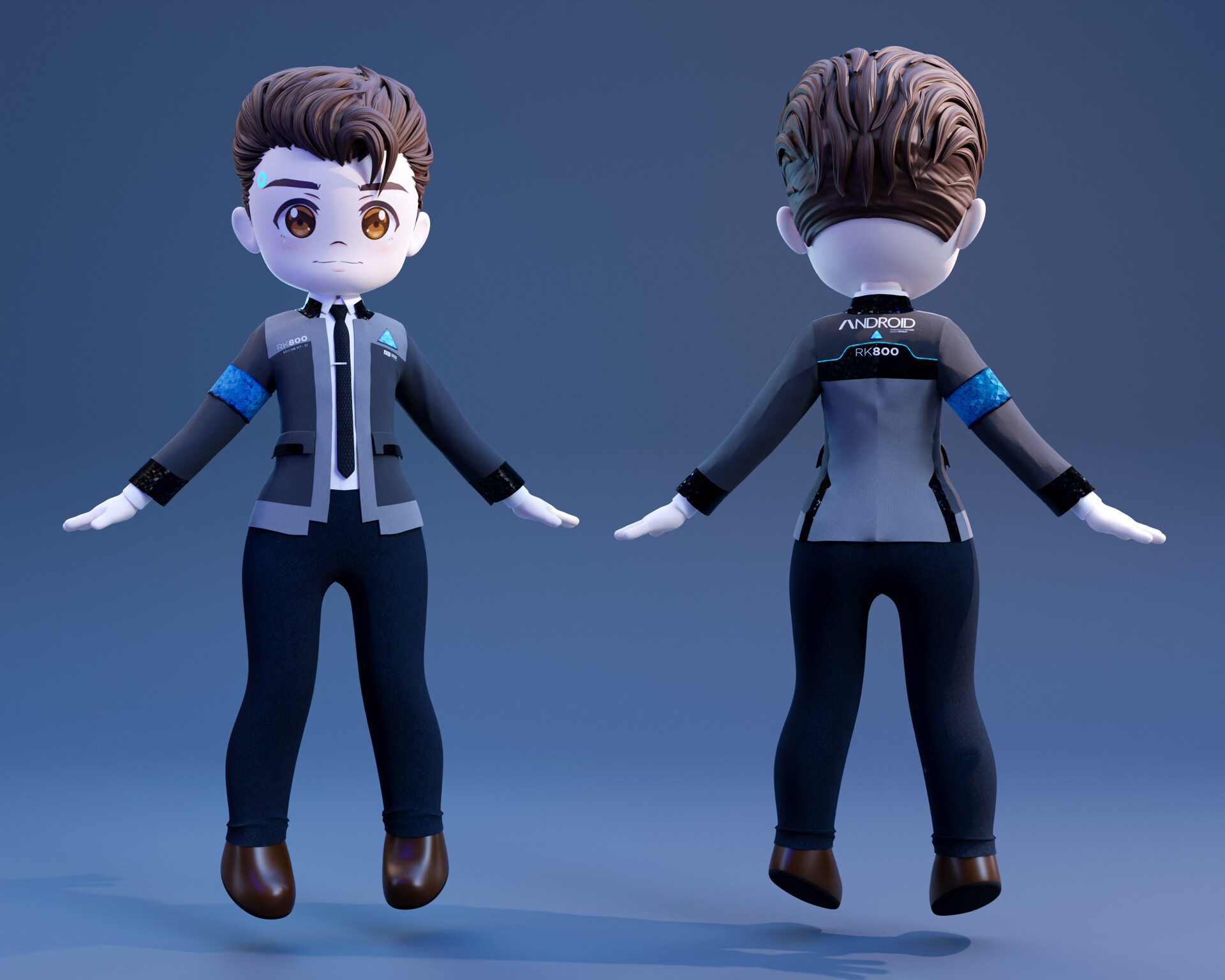 ArtStation - Fan chibi-character design from game Detroit Become Human