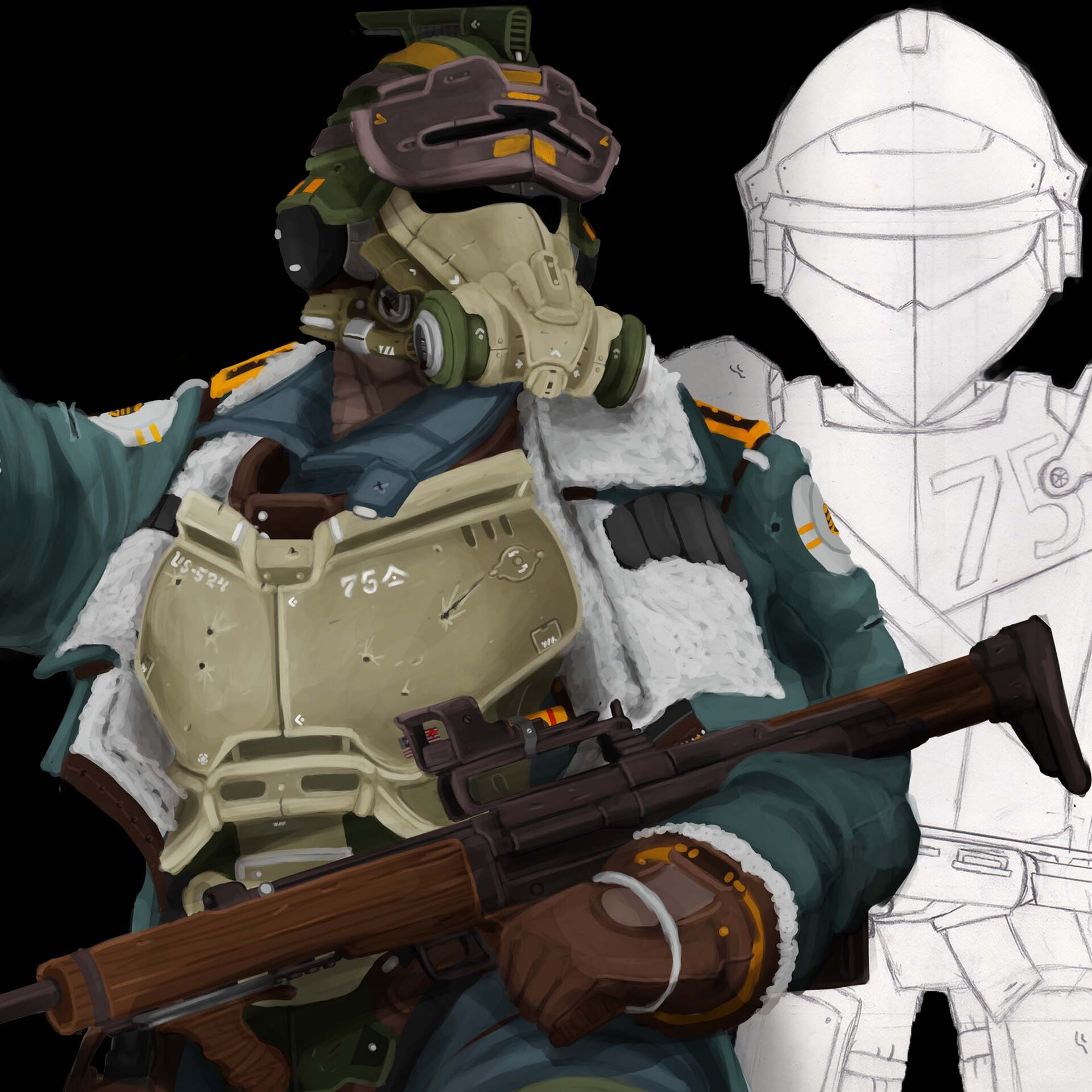 ArtStation - Legacy: Peacekeeper Progress Art