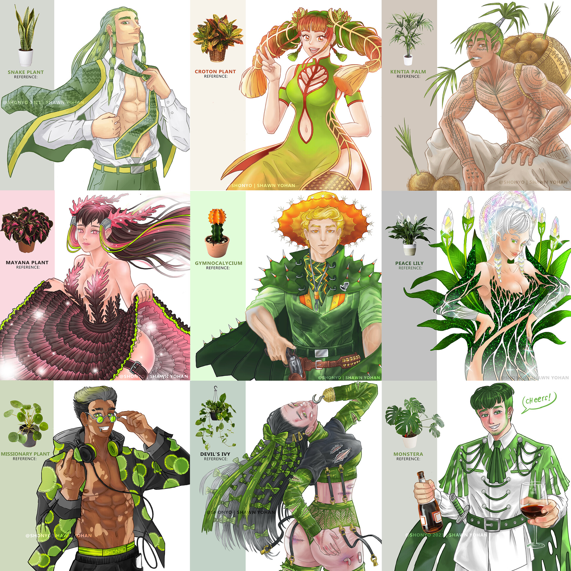 ArtStation - Plant OC | Art series