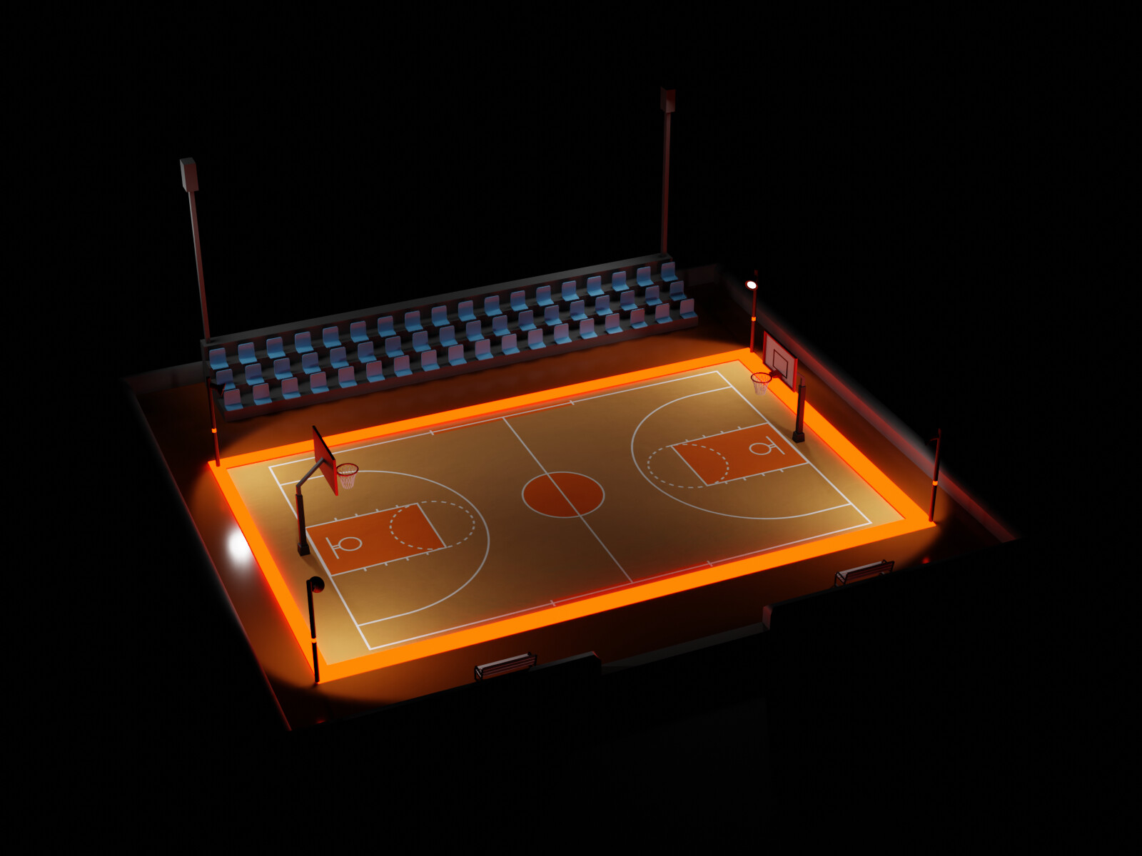 ArtStation - -MiniBasketballCourt-