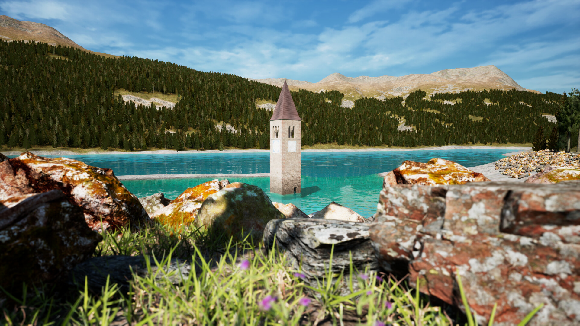 ArtStation - Lake of Resia Honours Project University