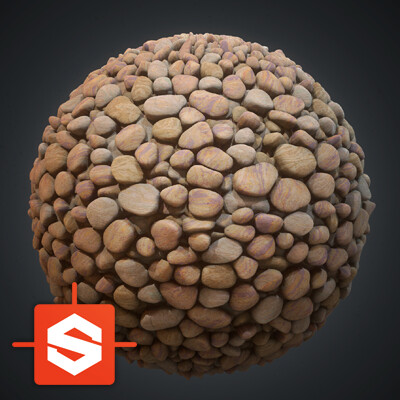 ArtStation - Coloured Pebbles
