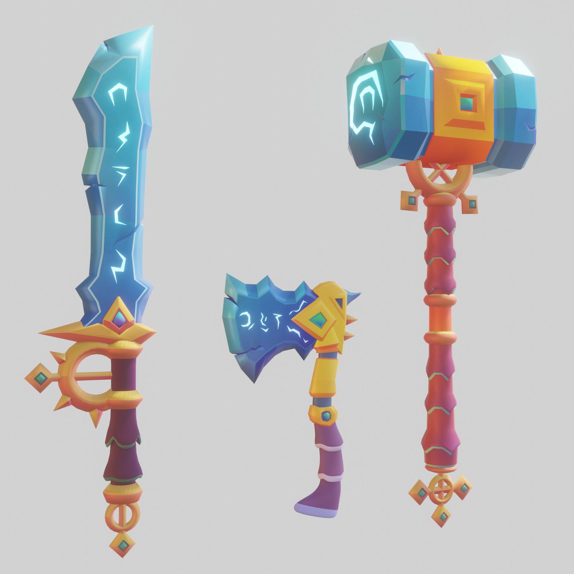 ArtStation - Stylized Weapon Assets