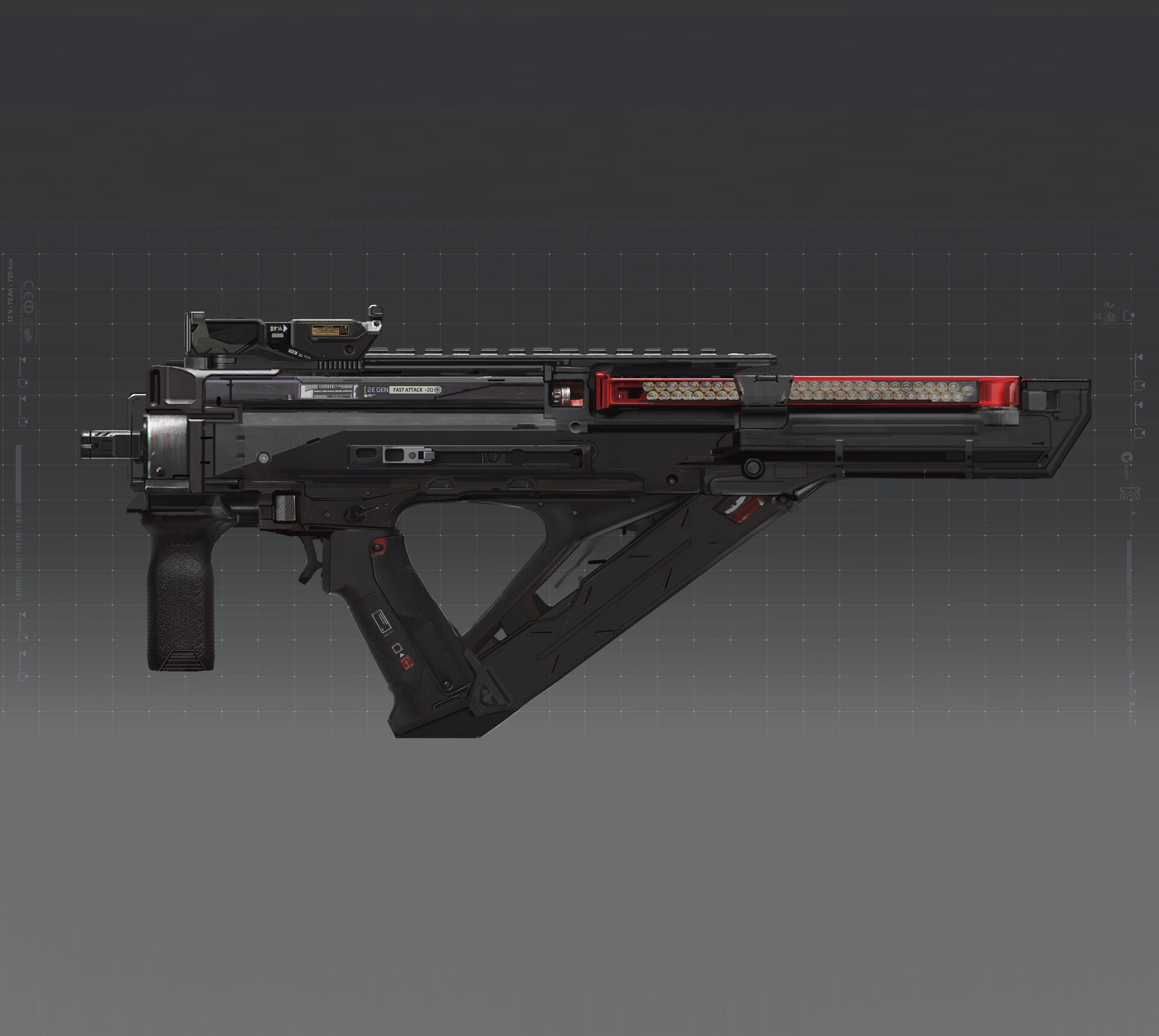 ArtStation - Assault submachine gun