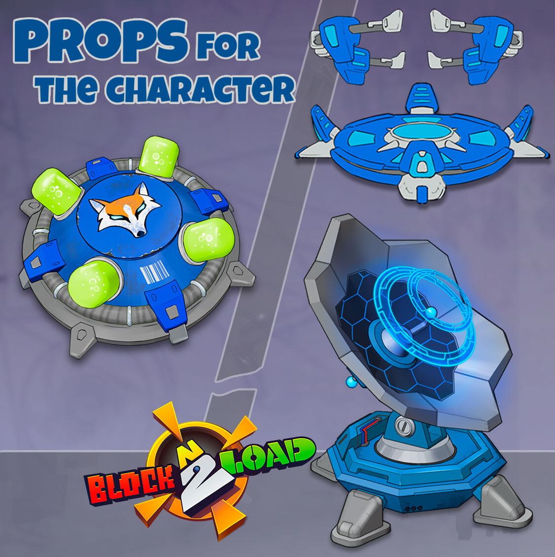 ArtStation - Props for characters