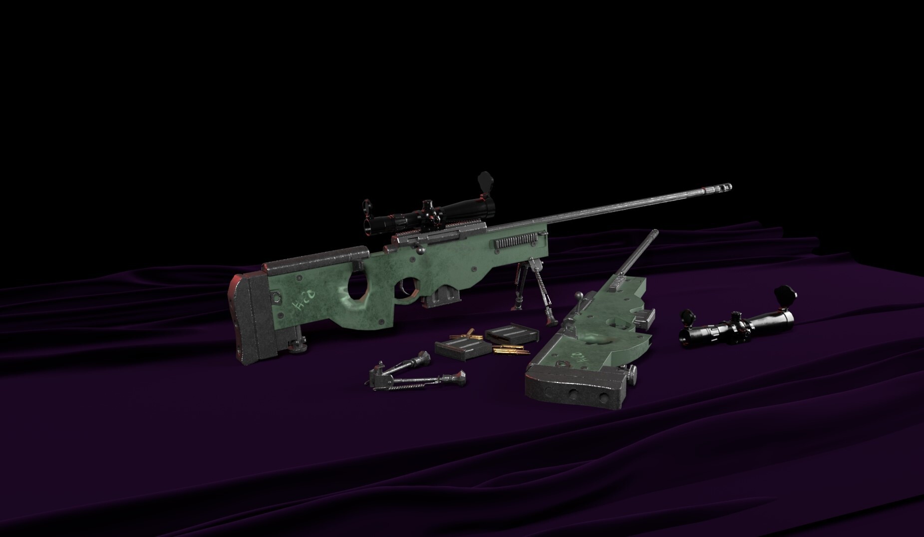 ArtStation - AWM (Arctic Warfare Magnum).