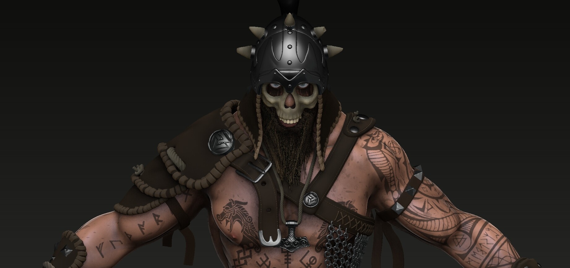 ArtStation - Raider 3D Game Character Model