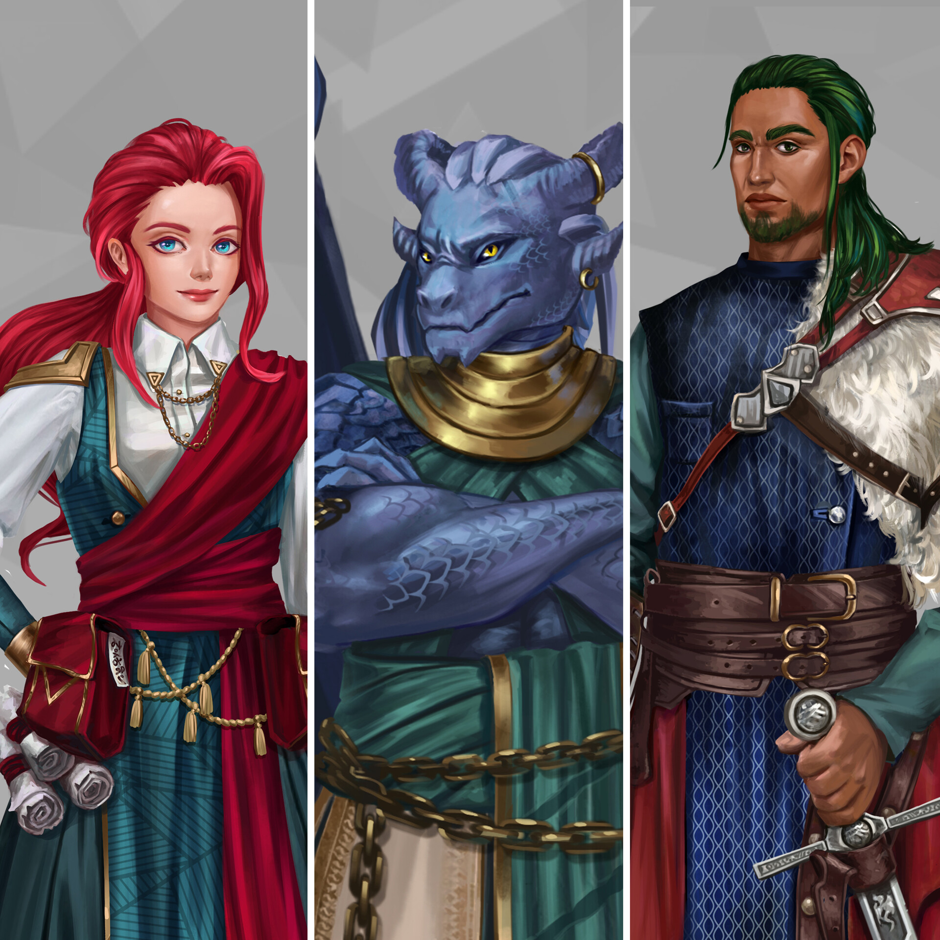 ArtStation - Fantasy character for visual novel