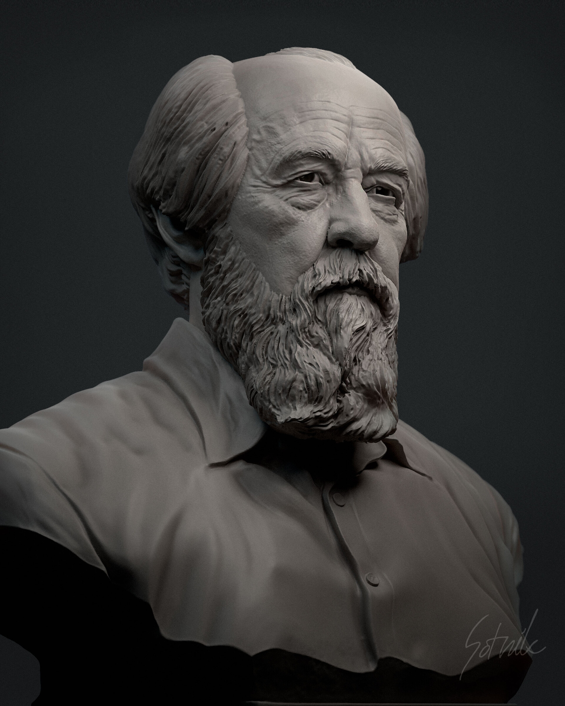 ArtStation - Aleksandr Solzhenitsyn