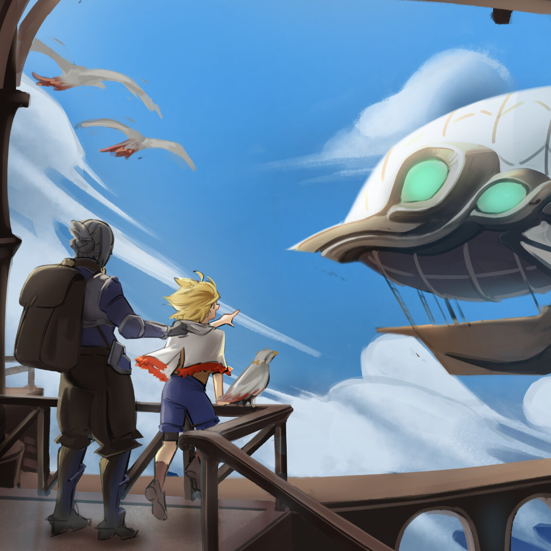 ArtStation - Approaching the Grand Airship