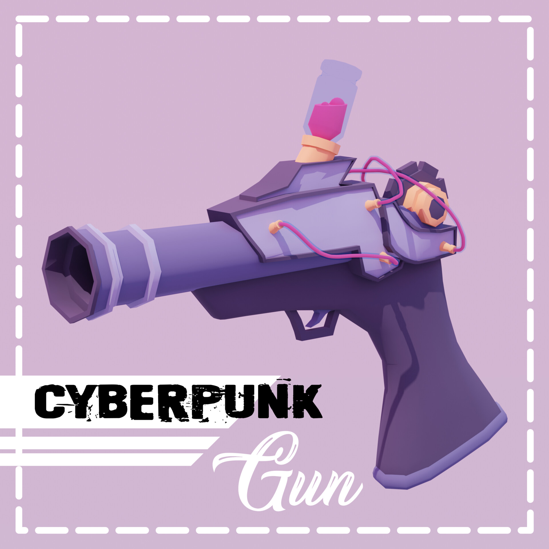 ArtStation - Cyberpunk Gun