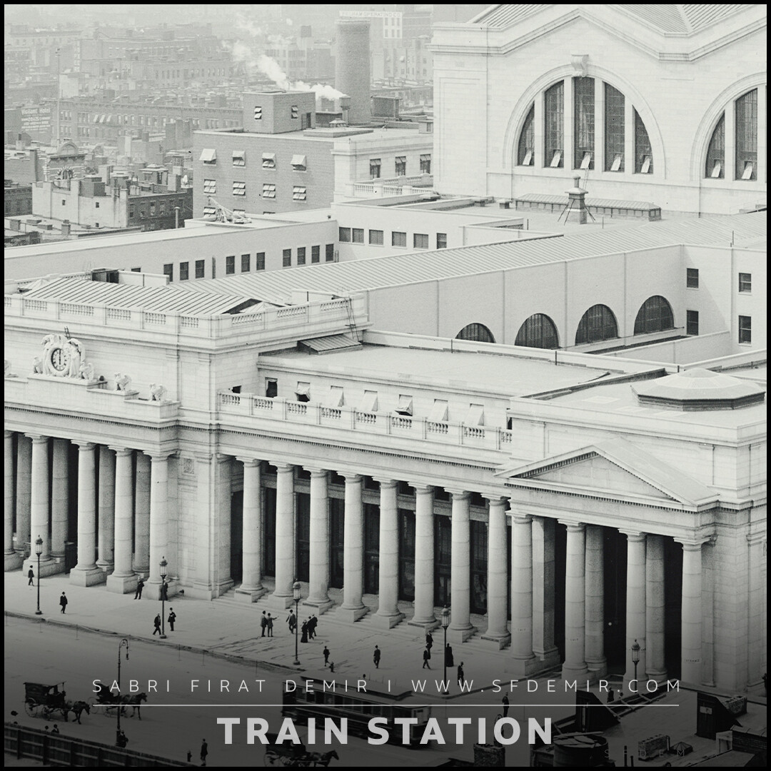 ArtStation - Pennsylvania Train Station Low Polygon PBR