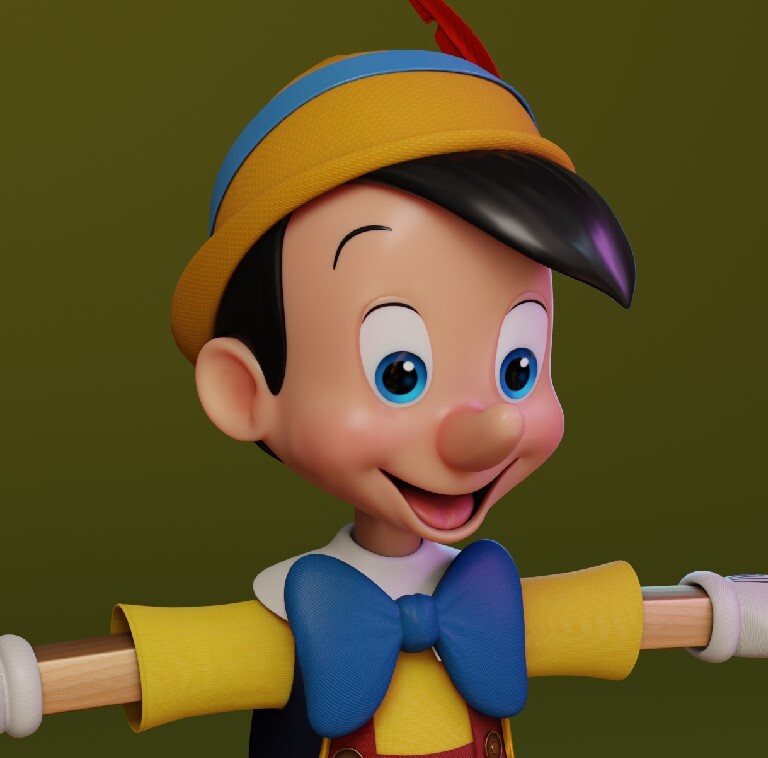 ArtStation - Pinocchio Fan Art 3D Model
