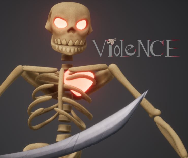 ArtStation - Skeleton- Violence