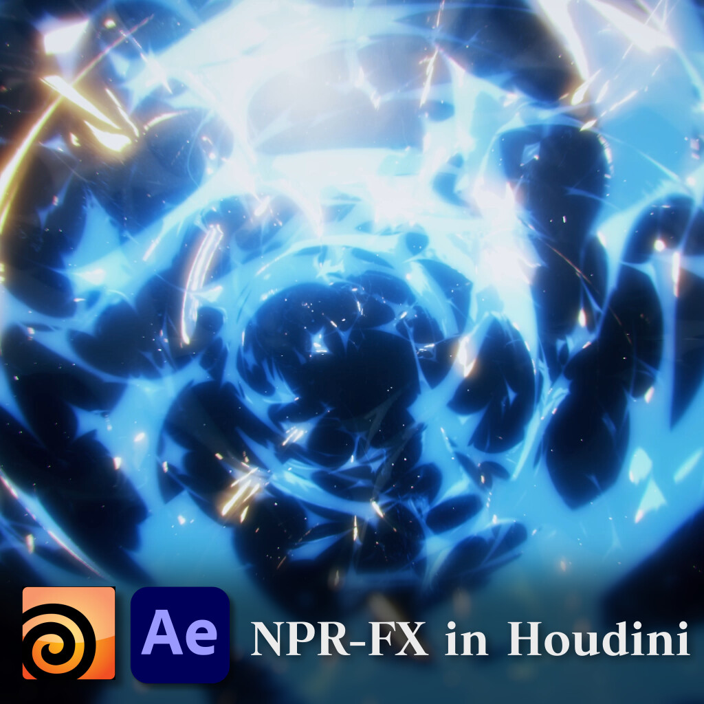 ArtStation - Anime Style NPR effects and breakdowns created in Houdini.