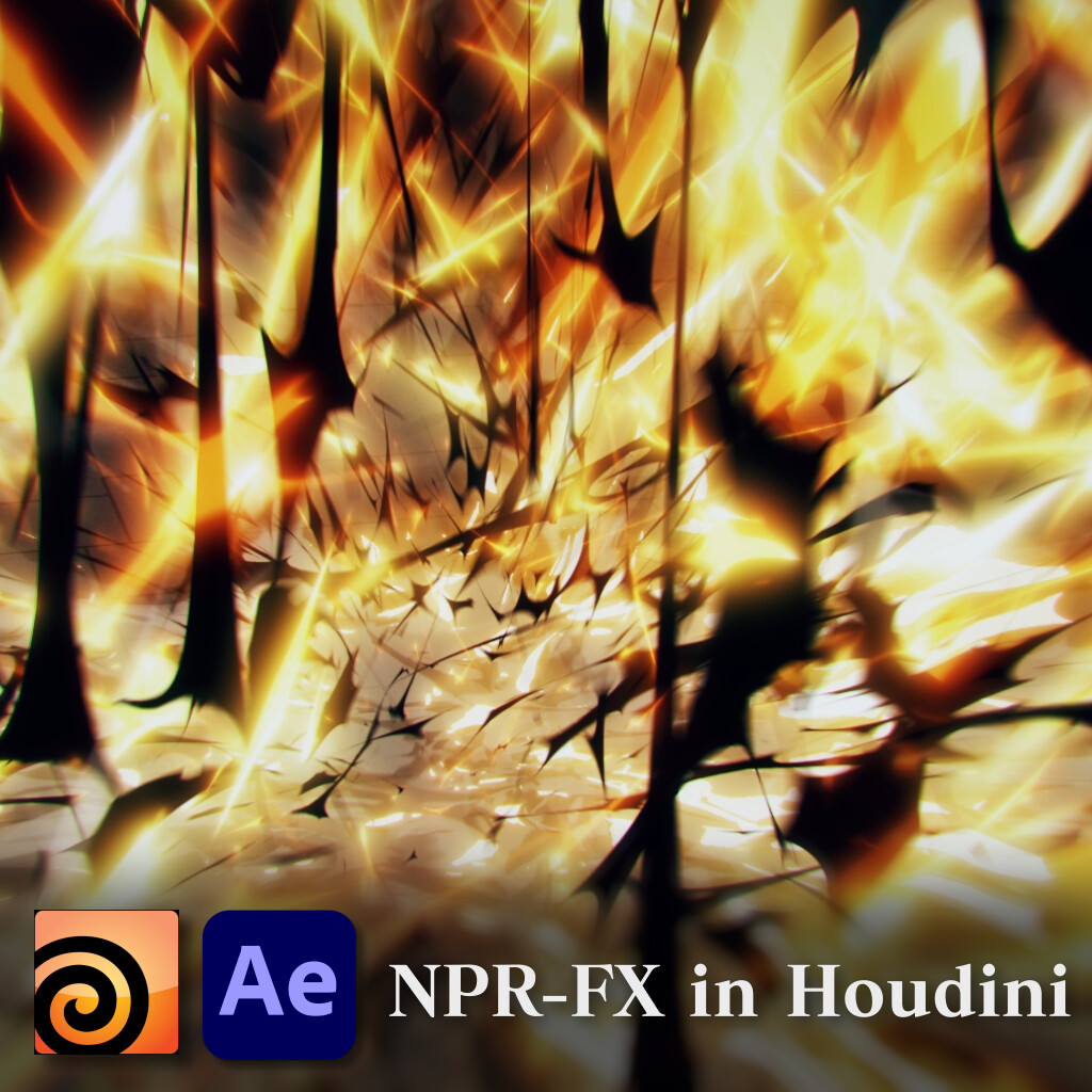 ArtStation - Anime Style NPR effects and breakdowns created in Houdini.