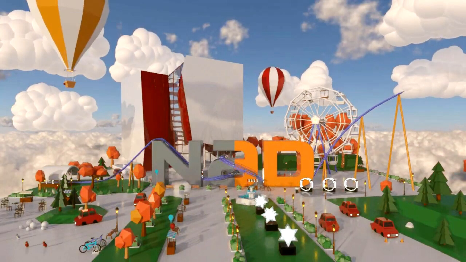 ArtStation - Roller Coaster Flying Logo