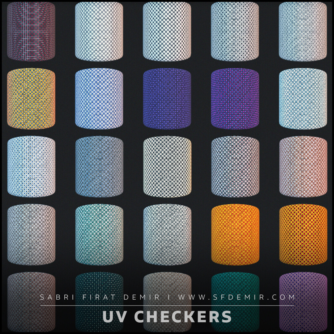 ArtStation - 60 Variant UV Checker Pack