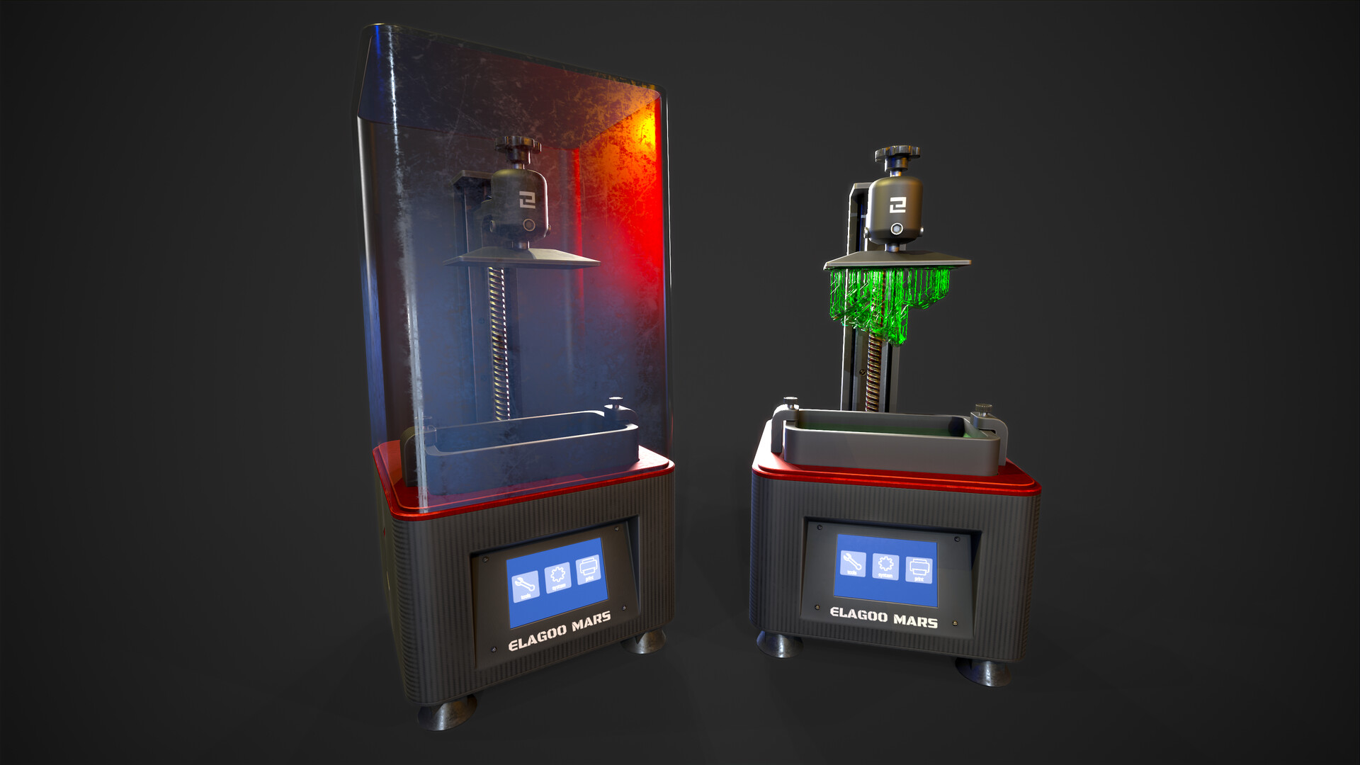 ArtStation - Elegoo Mars 3D printer Model