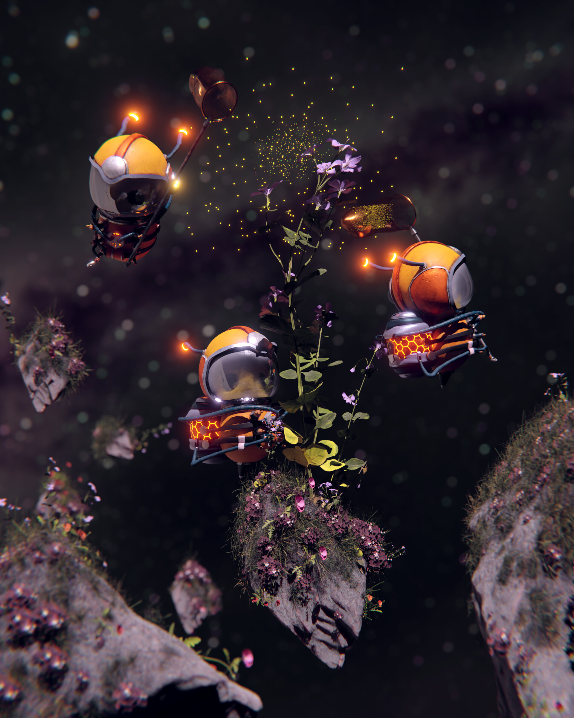 ArtStation - SPACE BEES!