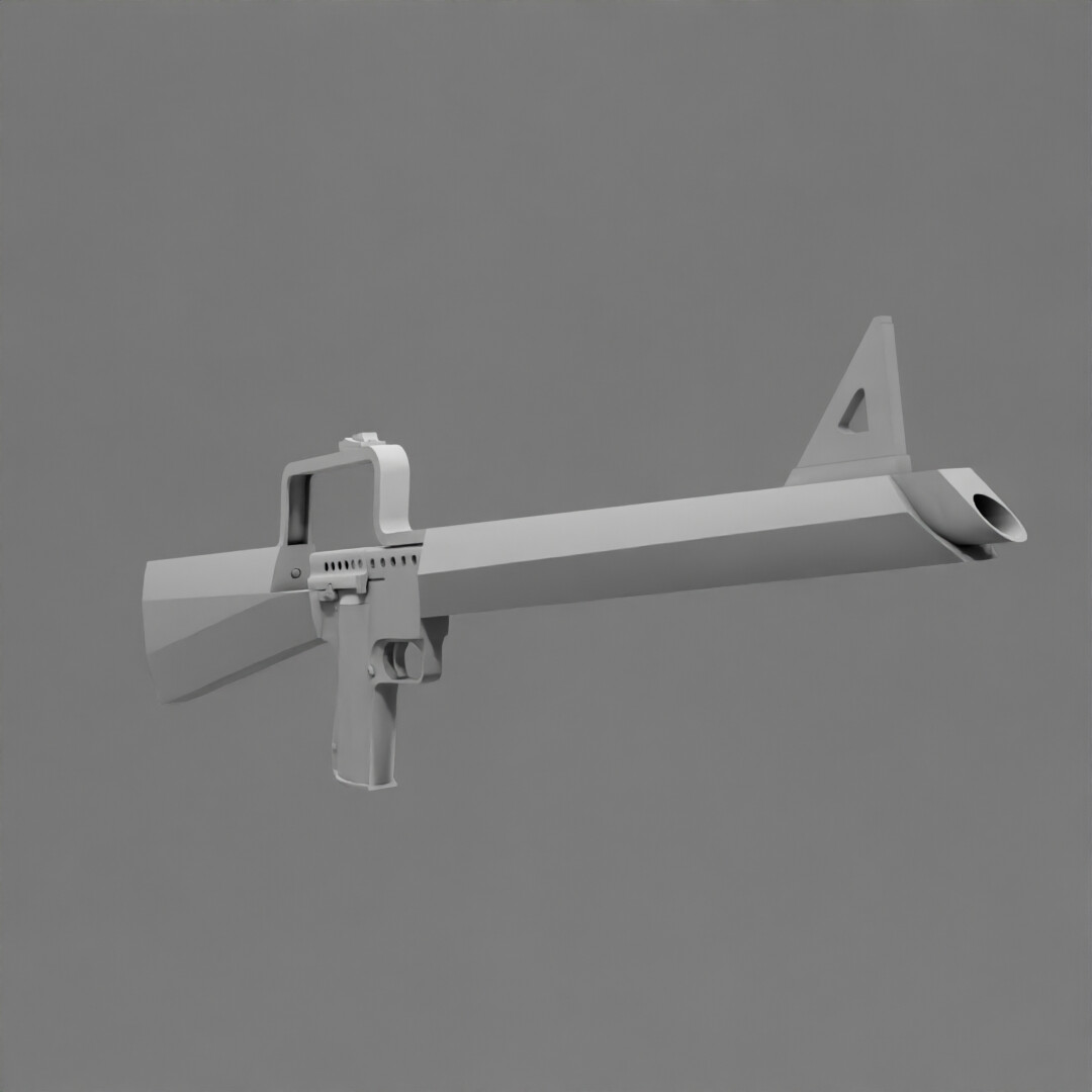 ArtStation - Gyrojet Assault Rifle