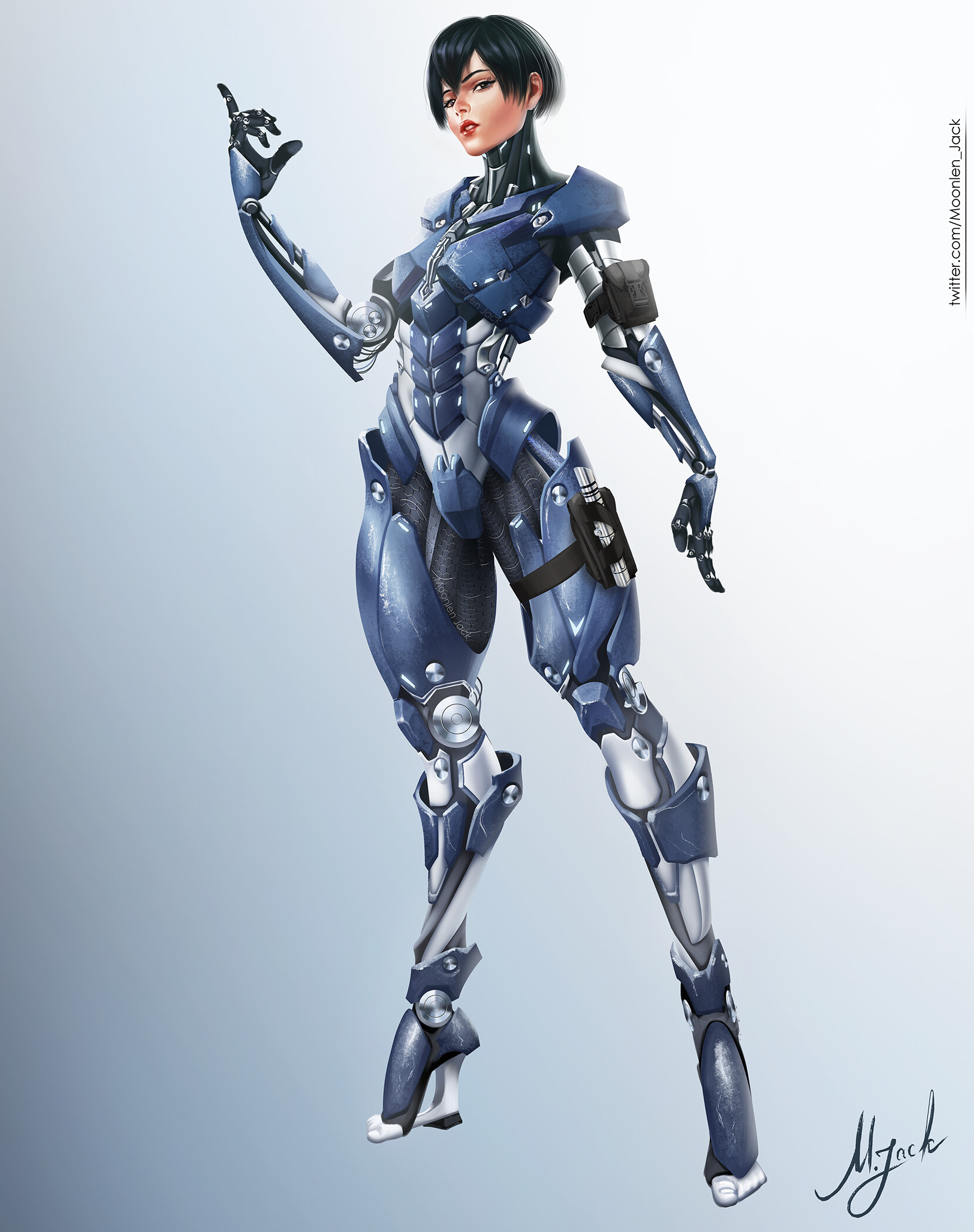 ArtStation - Cyborg Woman (Comission)