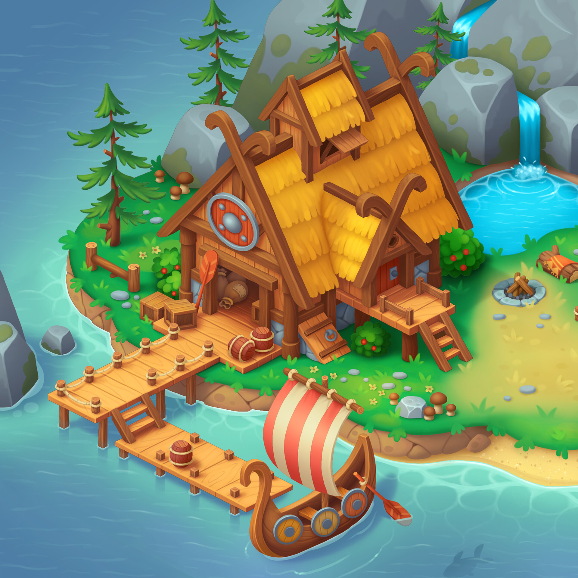 ArtStation - Viking House