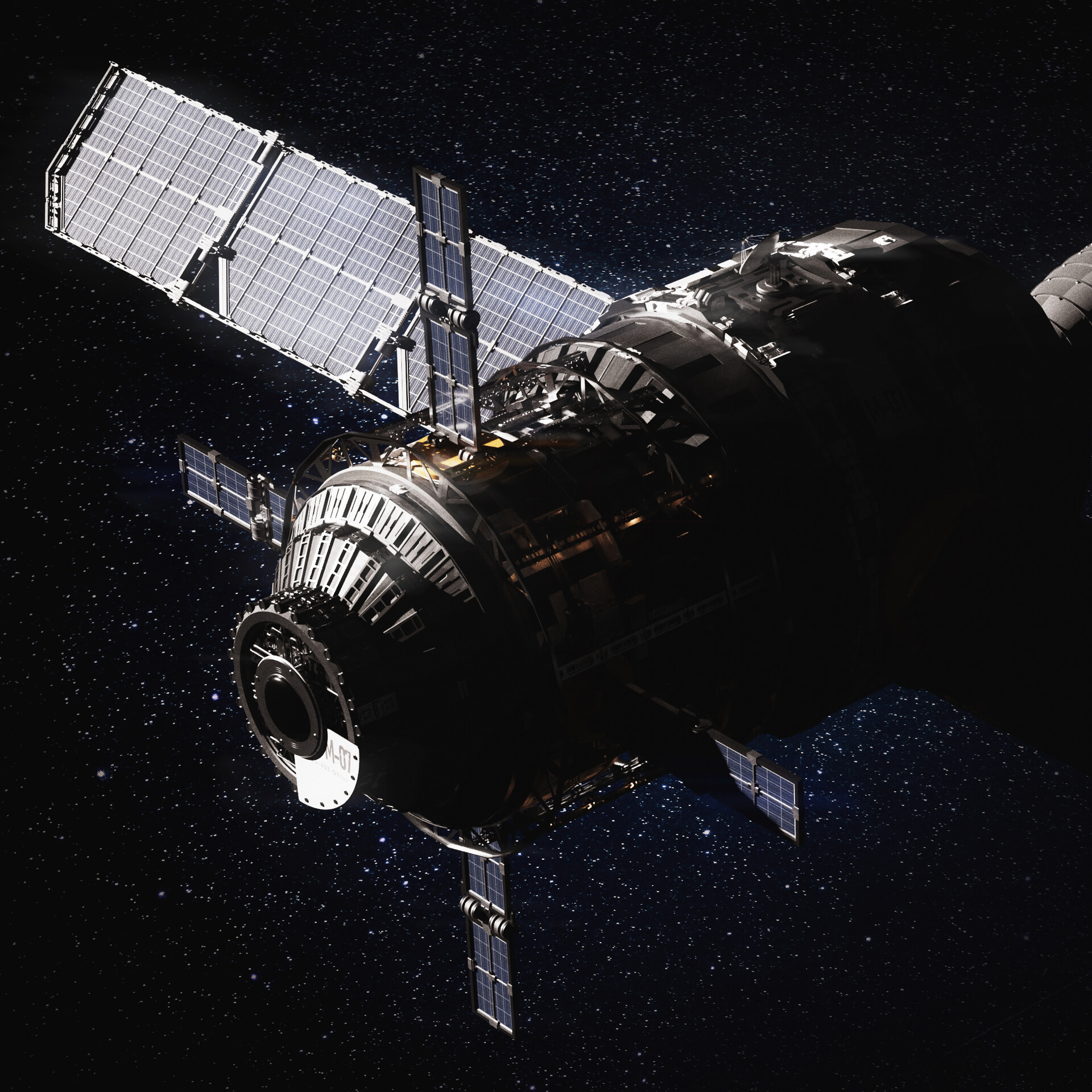 ArtStation - 6 Millennium Corp M-07 Satellite (High Poly Asset)