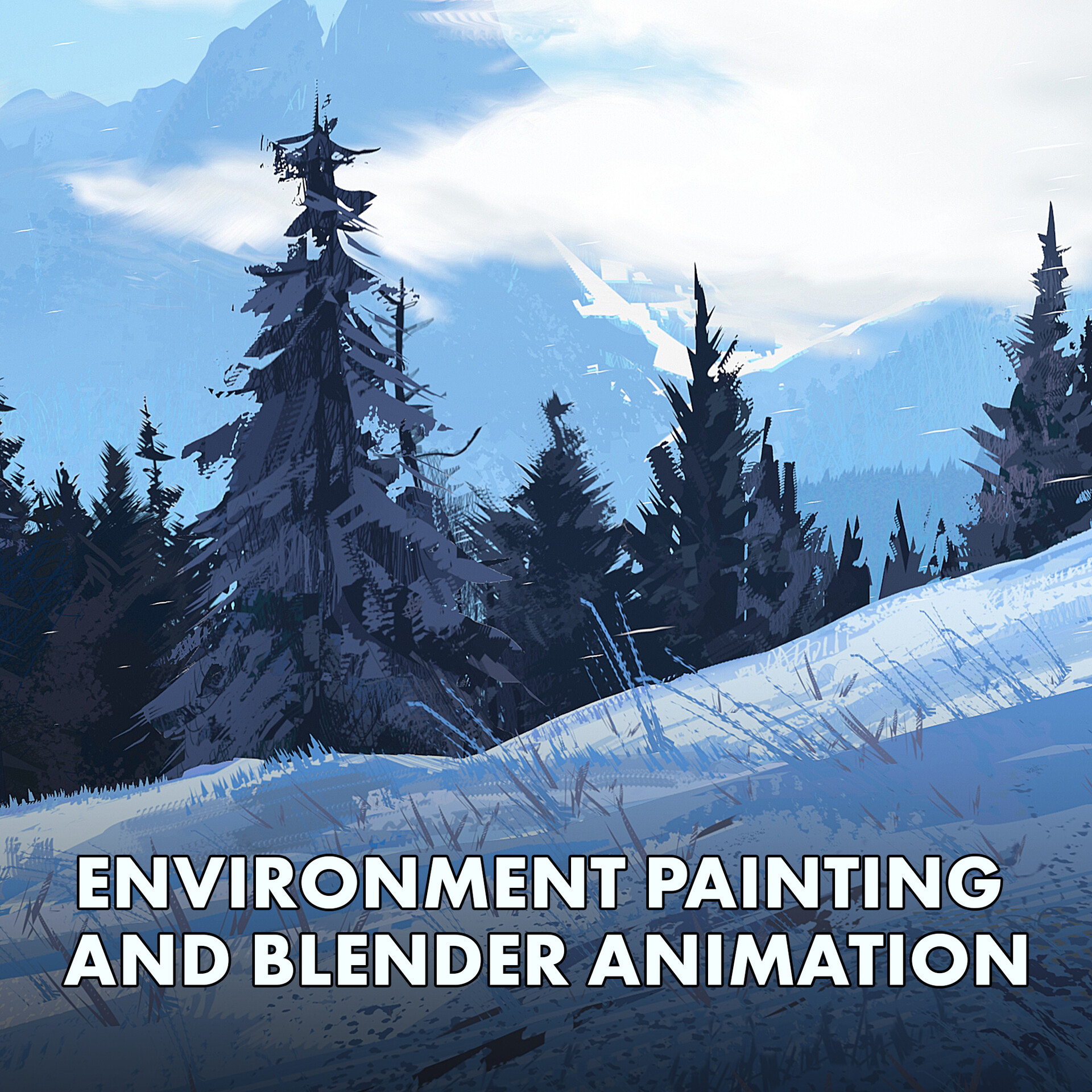 ArtStation - Environment Painting and Blender Animation Tutorial