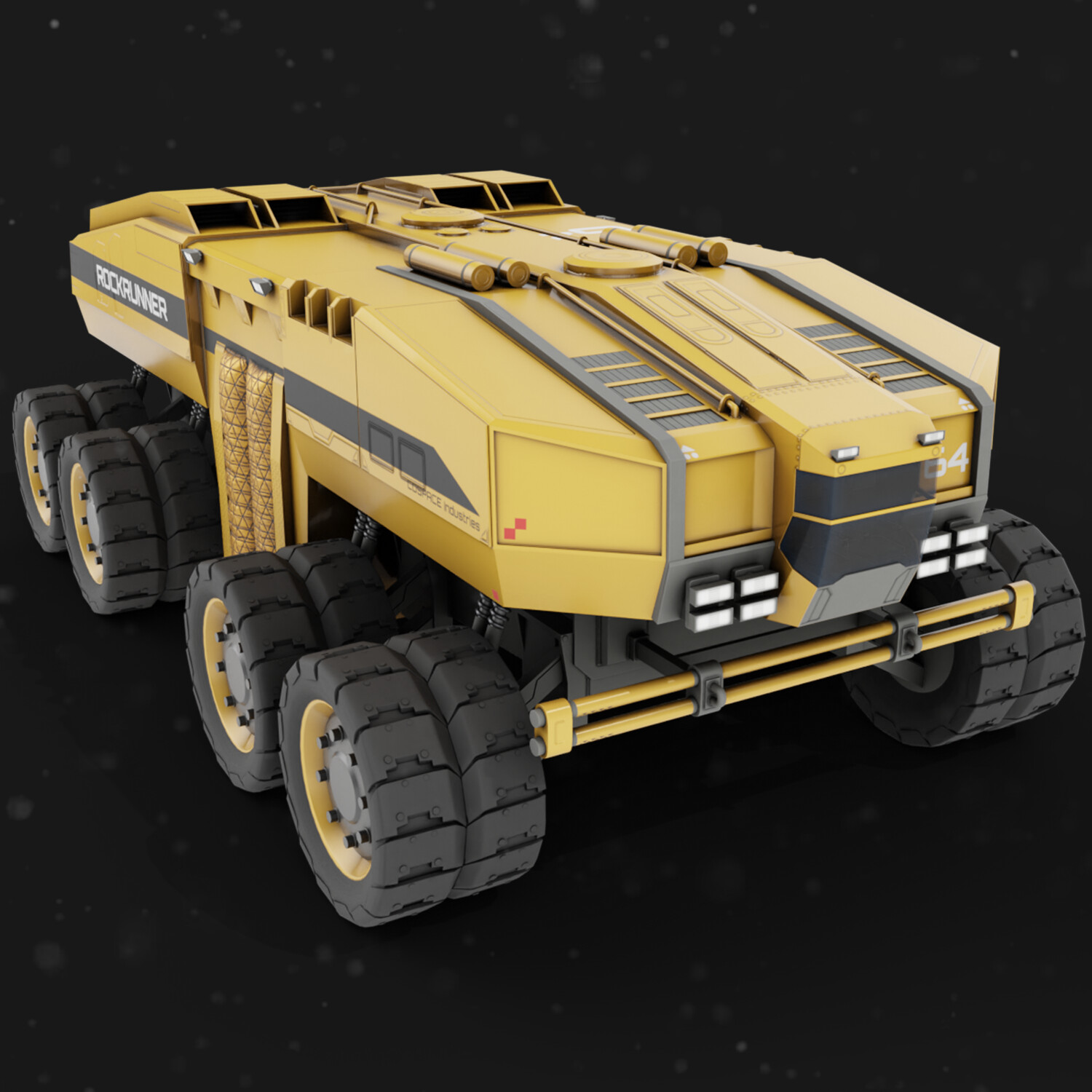 ArtStation - Sci-Fi Moon Rover