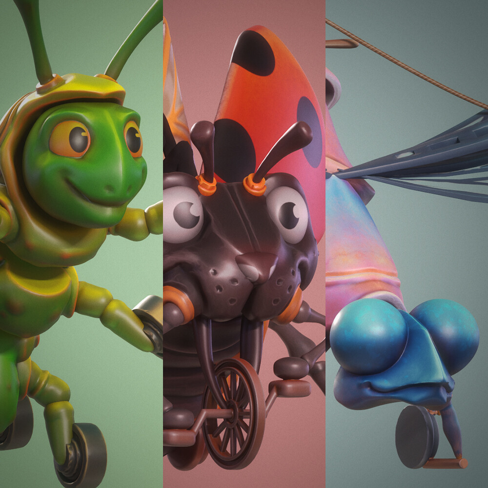 ArtStation - Nice Carnival prototypes: Insect parade