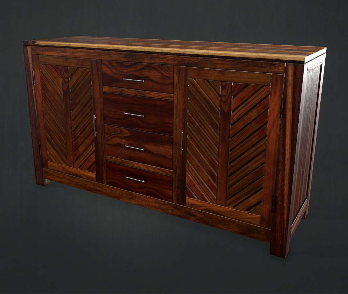 ArtStation - Hand Painted Wood Table - Texture Study