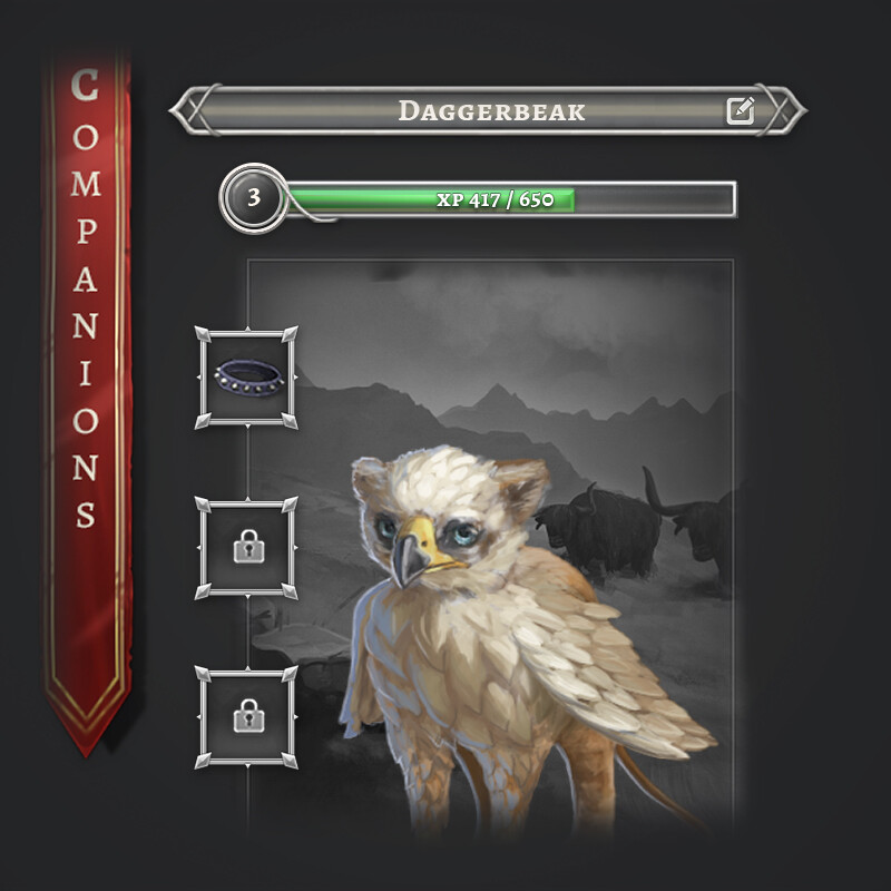 ArtStation - Companions Interface