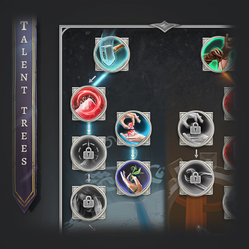 ArtStation - Faction Skill Tree Interface