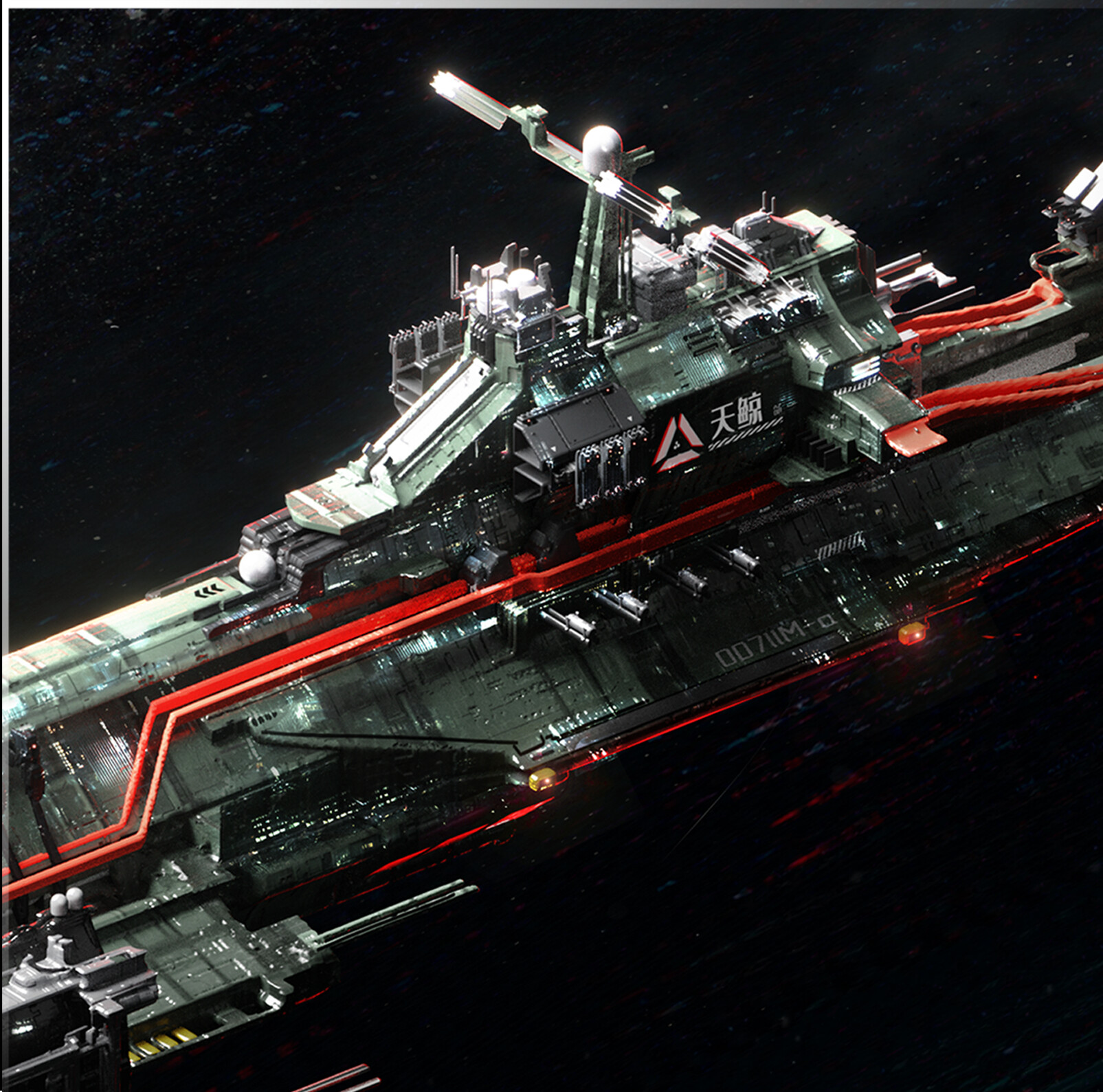 ArtStation - 天鲸（Heavy Cruiser concept)