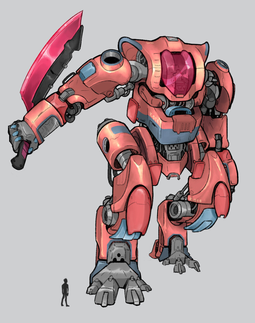ArtStation - Big Pink Mech