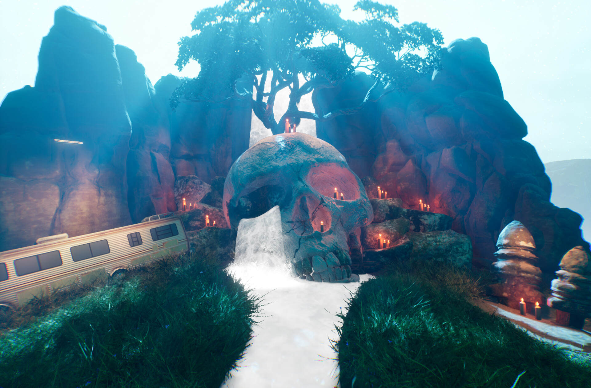 ArtStation - Skull Floating Island 3D Environment Unreal Engine 5