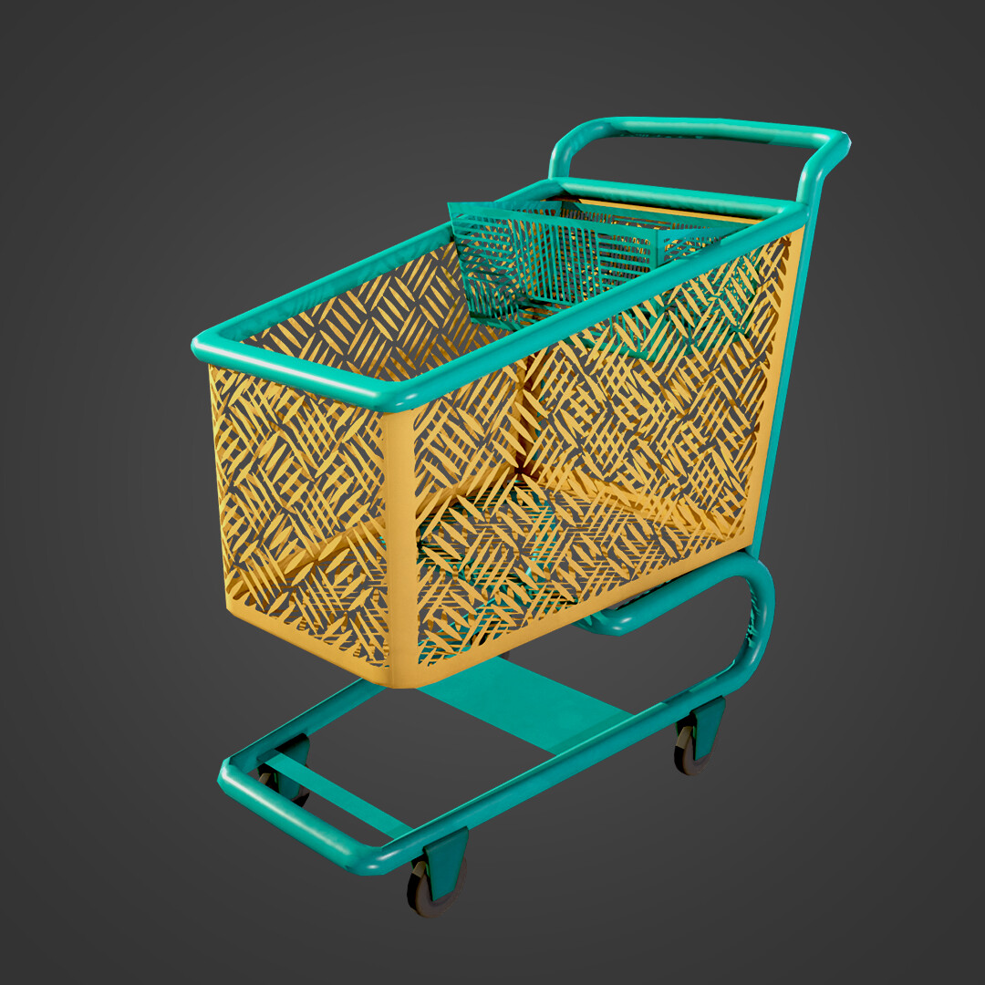 ArtStation - Stylized Shopping Cart
