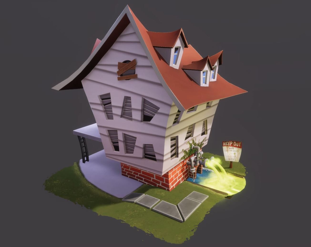 Mordrenn Doret - Day of the Tentacle _ Maison