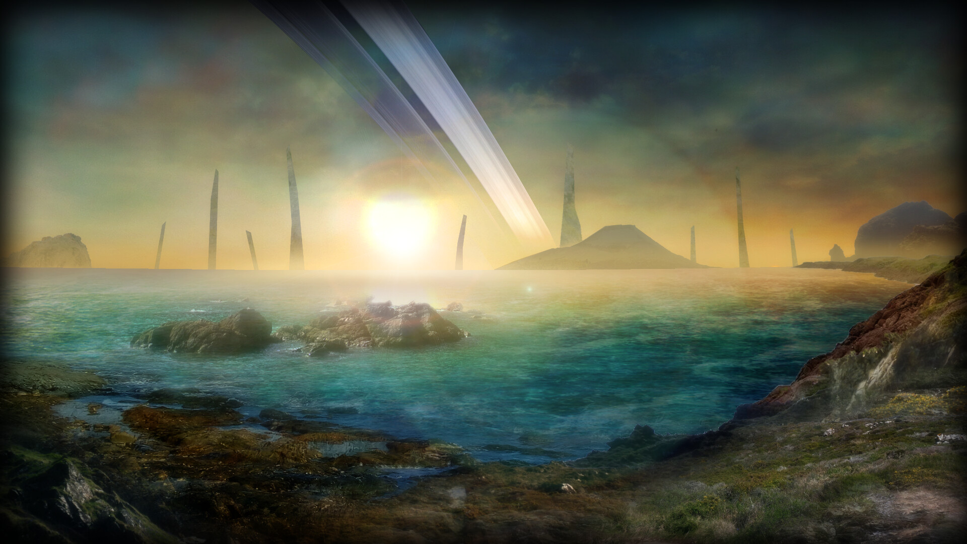 ArtStation - Alien Planet Photobash