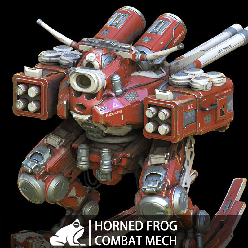 ArtStation - HORNED FROG COMBAT MECH