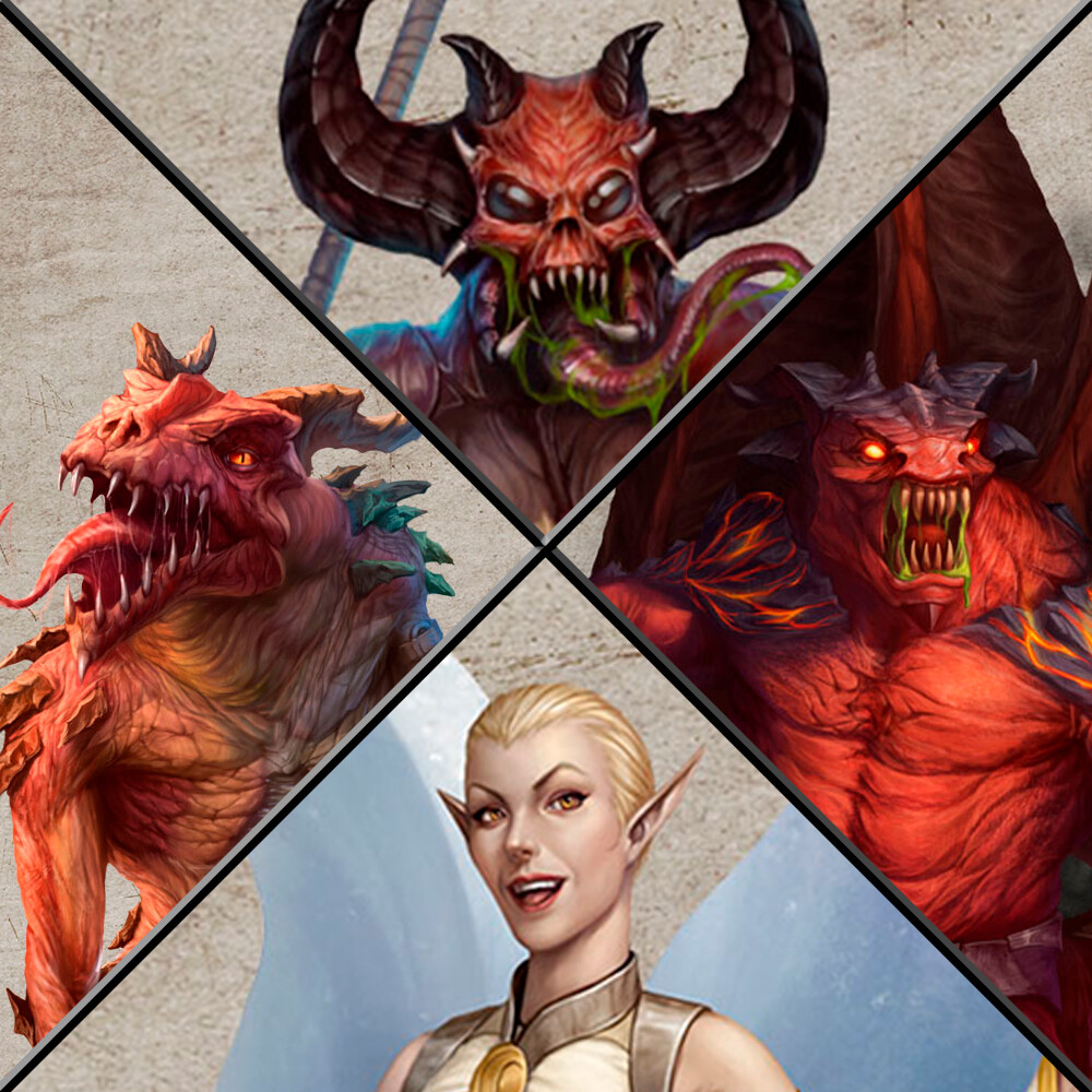 ArtStation - The Angels and Devils Characters