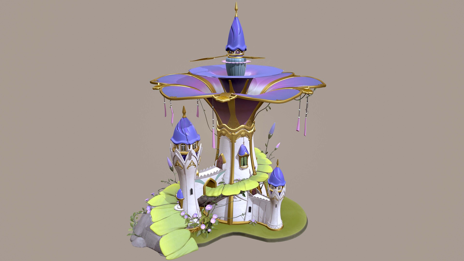 ArtStation - Elf House - 3D Environment - Modeling and Texturing