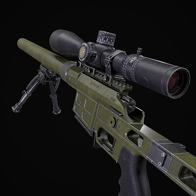 ArtStation - LOBAEV ARMS DVL-10 M2 URBANA Sniper Rifle