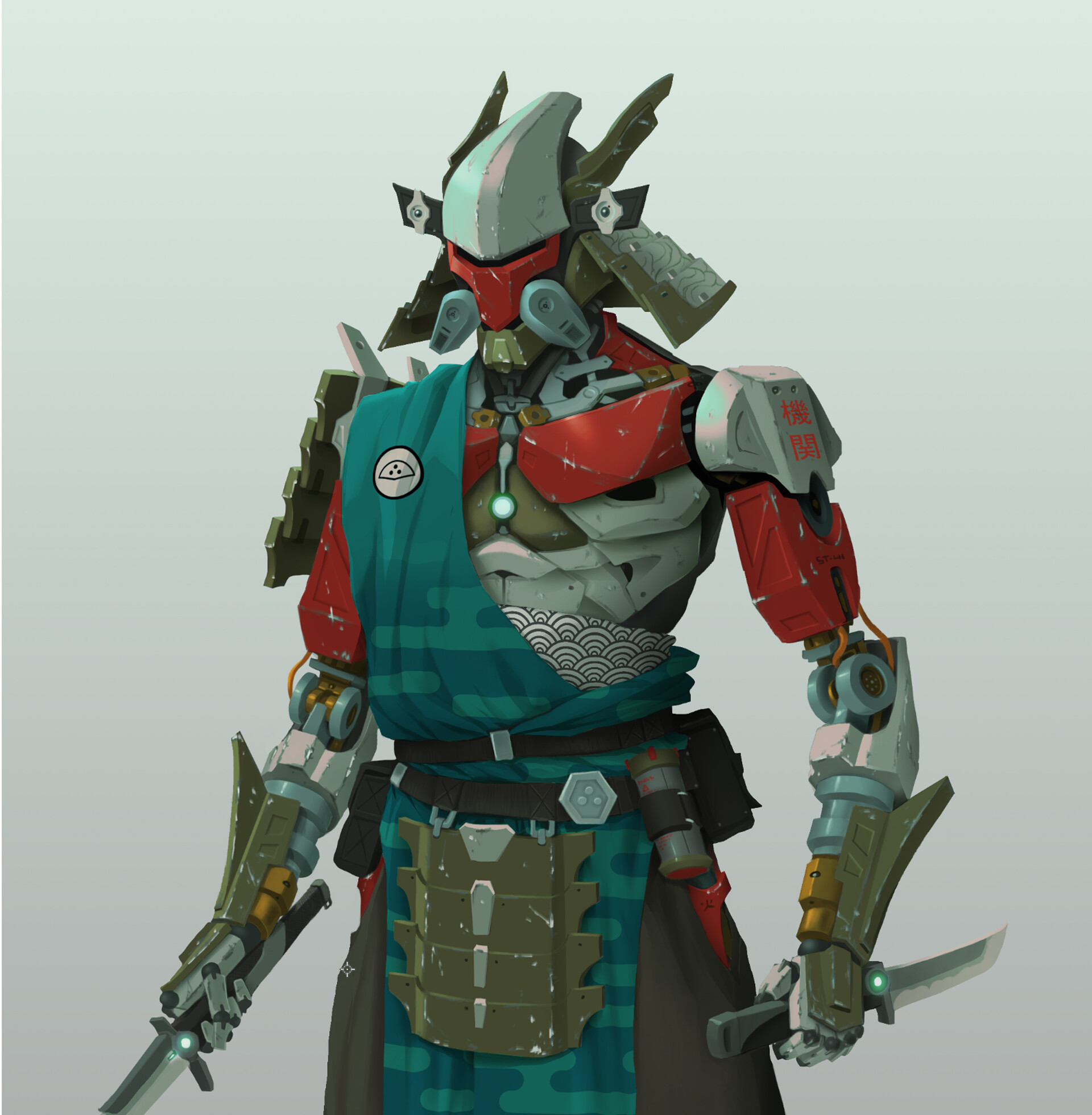 ArtStation - ST - 41 Samurai Cyborg concept
