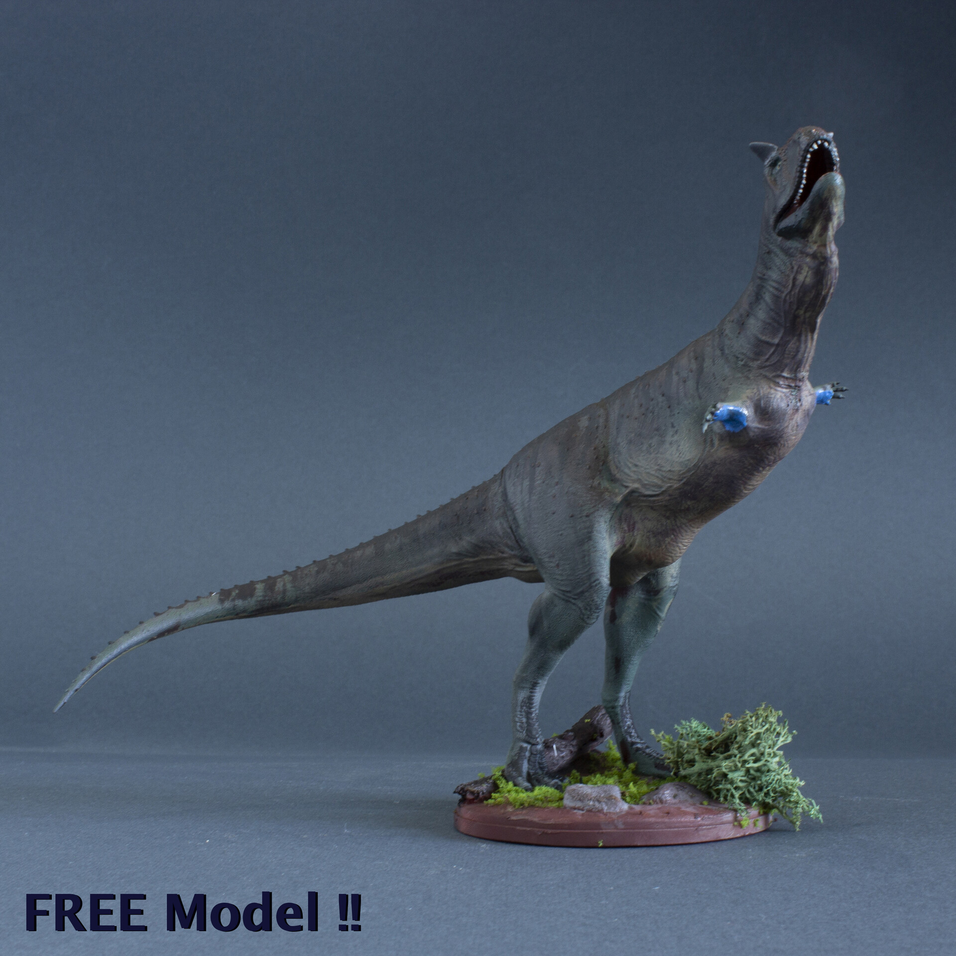 ArtStation - Carnotaurus courtship dance model, FREE model.