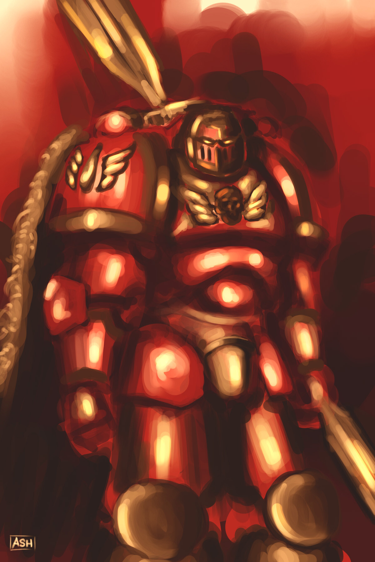 ArtStation - Blood angel astartes
