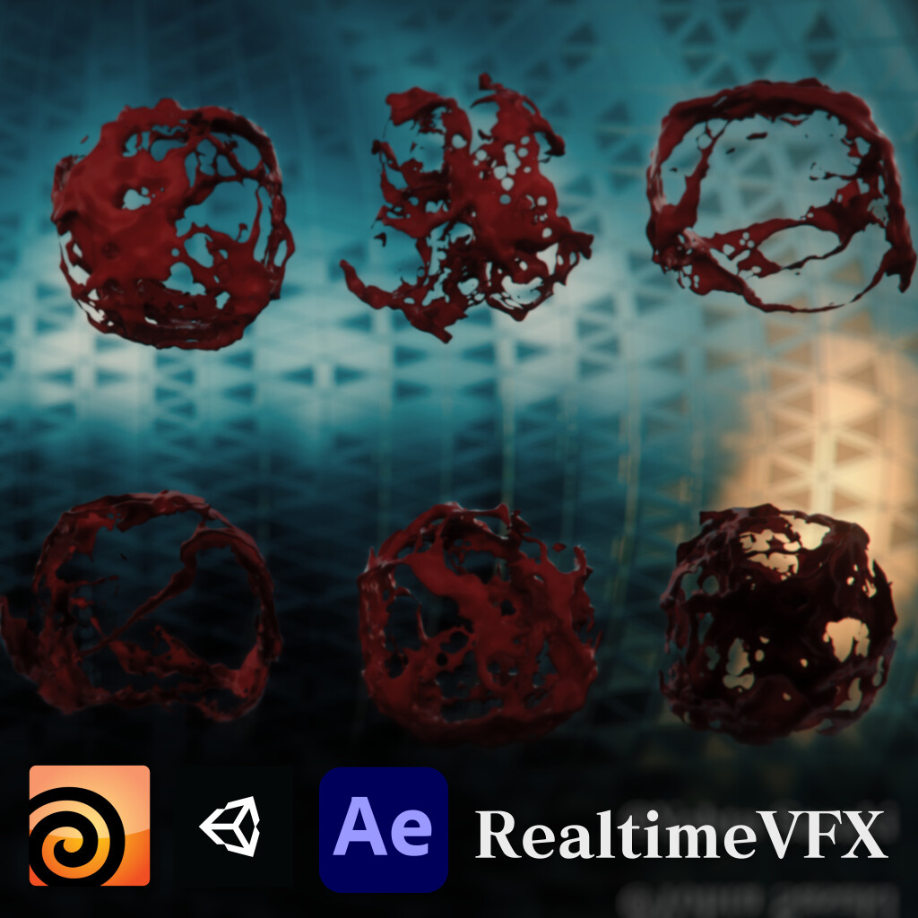 ArtStation - RealtimeVFX wip.Blood.