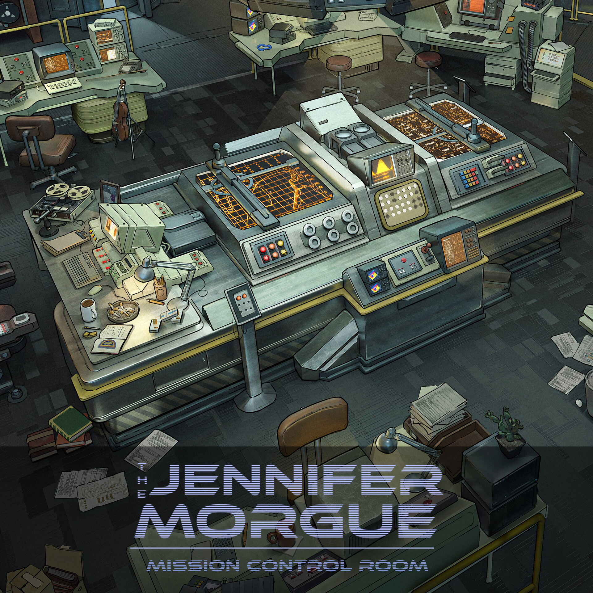 ArtStation - The Jennifer Morgue - Mission Control Room